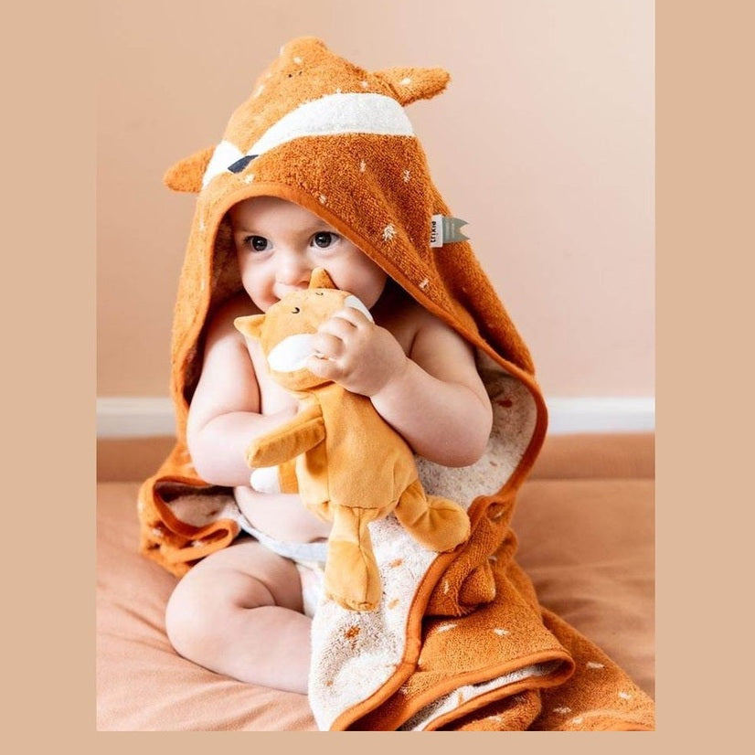 Trixie Badcape Mr. Fox van Zachte Badstof – 100% Biologisch Katoen ...